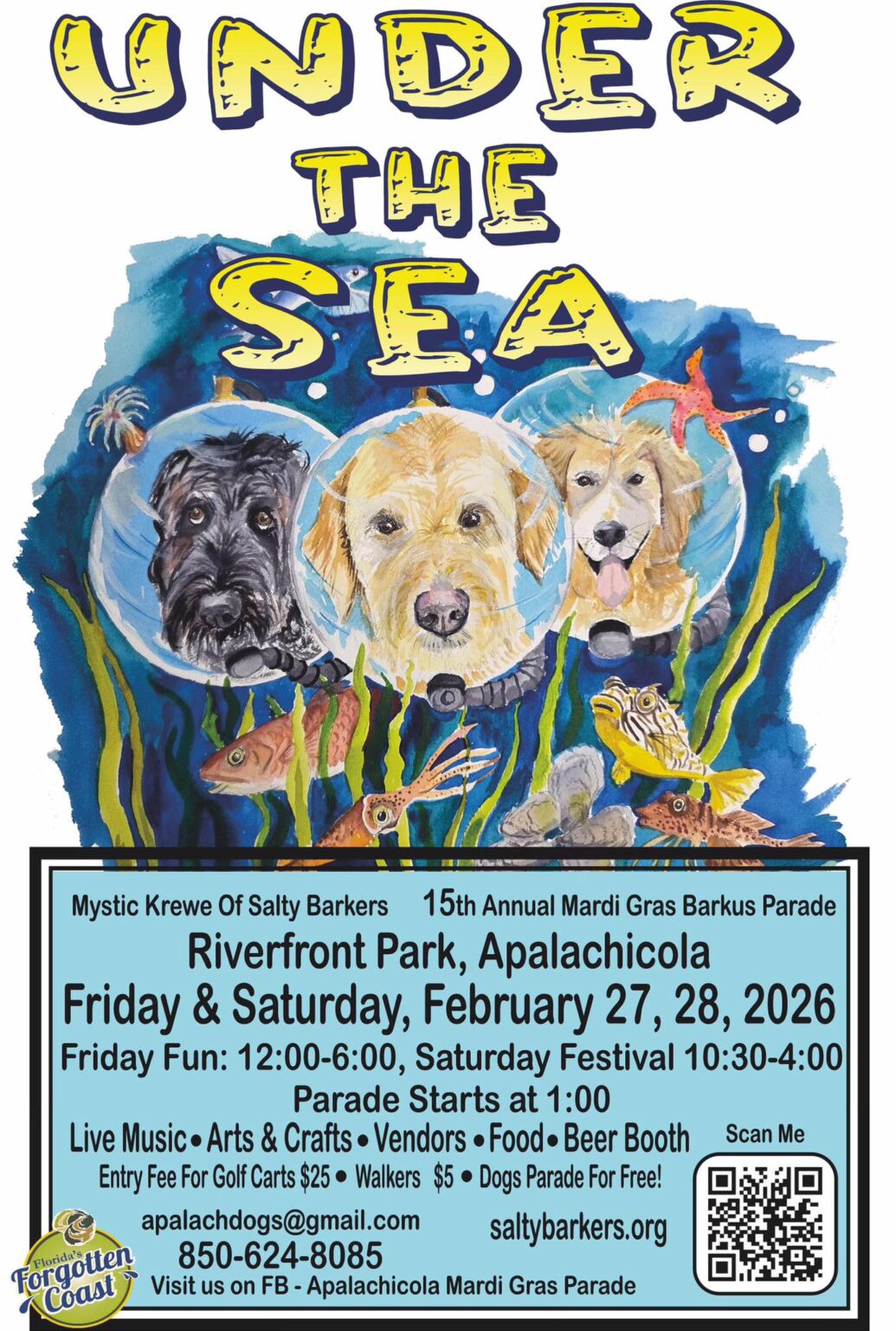 15th Annual Apalachicola Mardi Gras Barkus Parade & Festival “Under the ...